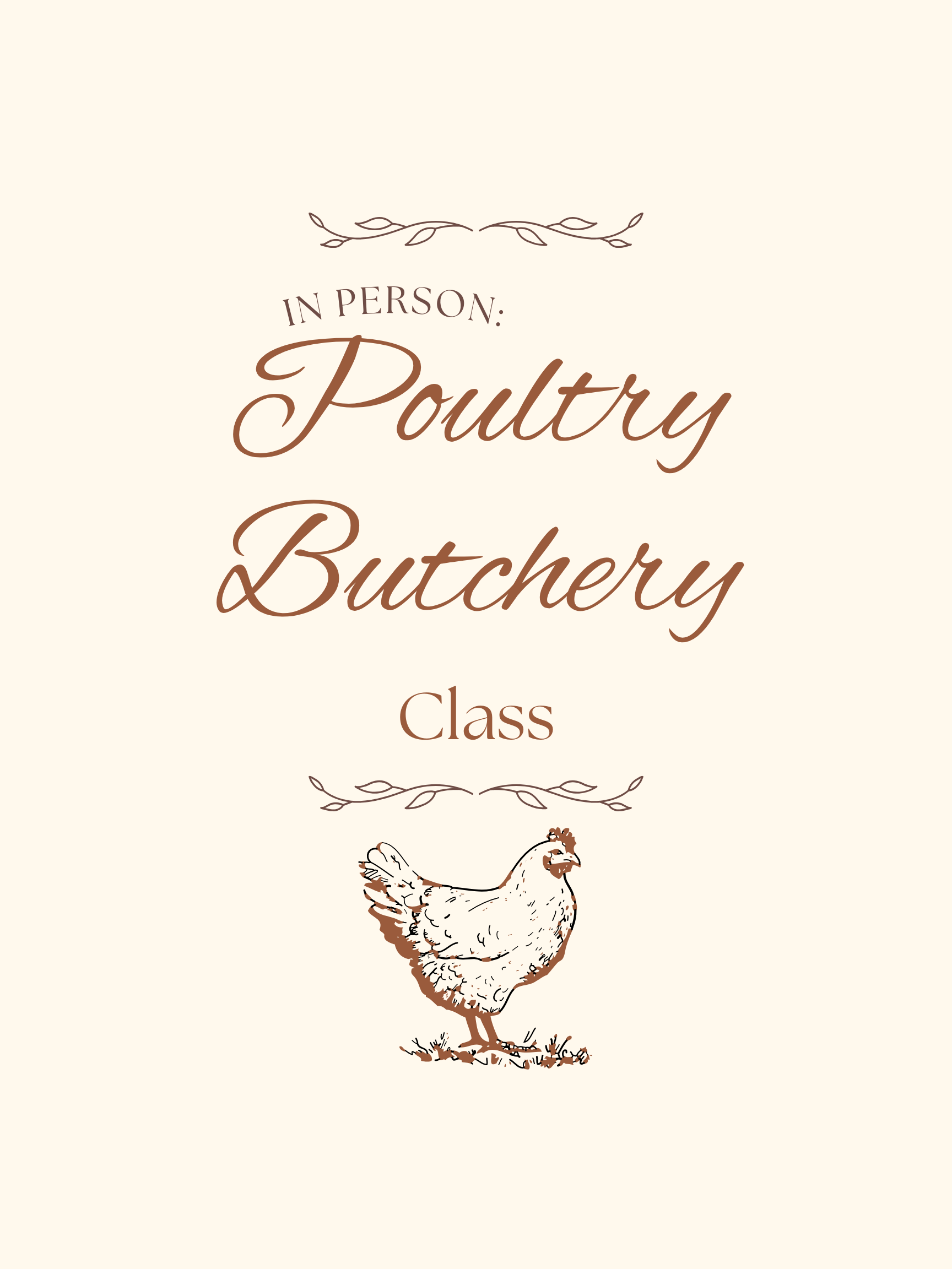 IN SHOP: Poultry Butchery Class – The Local Butcher Shop